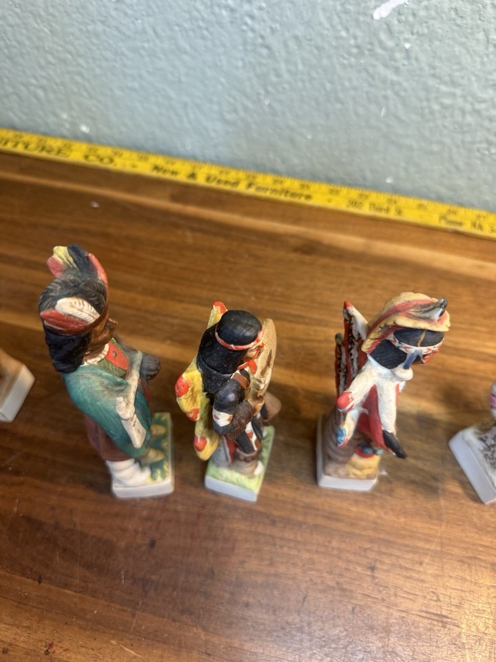 Vintage Ski Country Native American 2oz Whiskey Decanters EMPTY Lot of ...