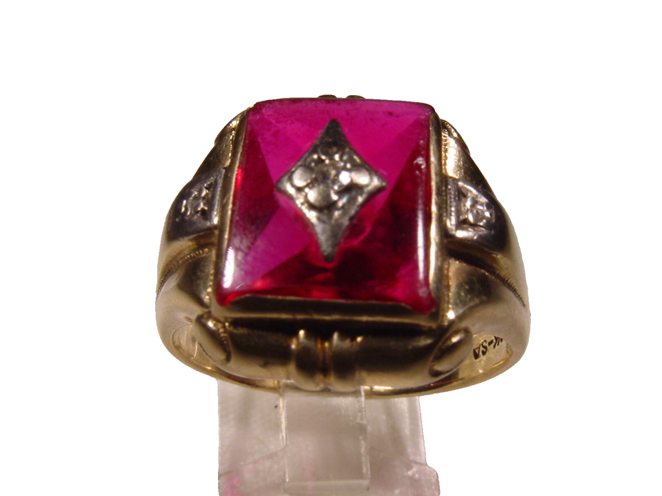 Vintage Men BPOE Elks Ring Solid 10K yellow gold size 10 | eBay