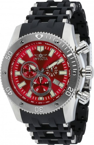 Invicta Model 10244 - Sea Spider Men - Quartz - Black Leather Band ...
