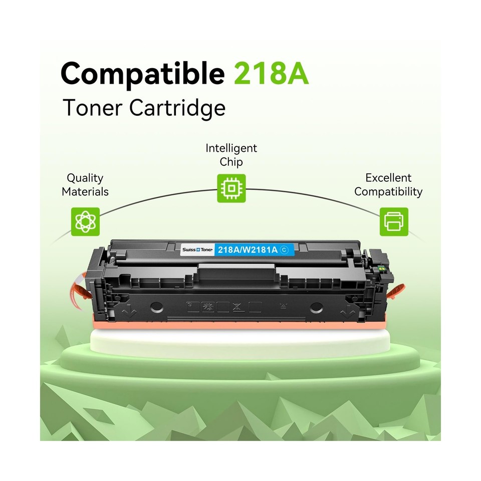 218A Toner Cartridges 4 Pack for HP Color LaserJet Pro 3201dw 3301fdw ...