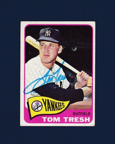 Tom Tresh signed New York Yankees 1965 Topps baseball card | eBay