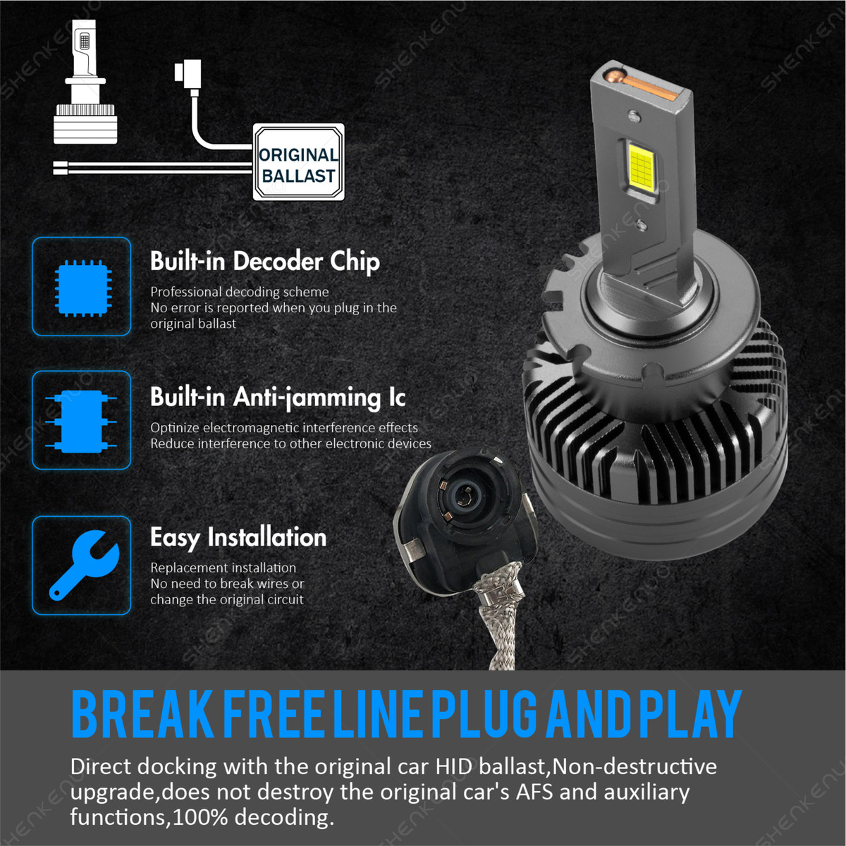 Hyundai Santro XING LED Headlight Bulb 150 Watt, 50% OFF