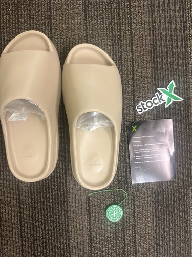 New Pure Yeezy Slides: Stock X tag, sticker, and paper included | eBay