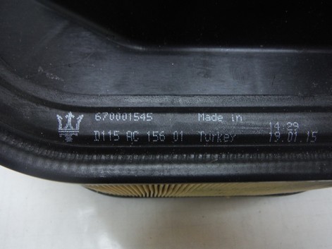 MASERATI GHIBLI ENGINE INTAKE AIR FILTER 670001545 OEM | eBay