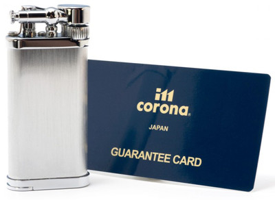 Old Boy IM Corona Butane Pipe Lighter 90 Degree Flame Chrome Hairlines ...