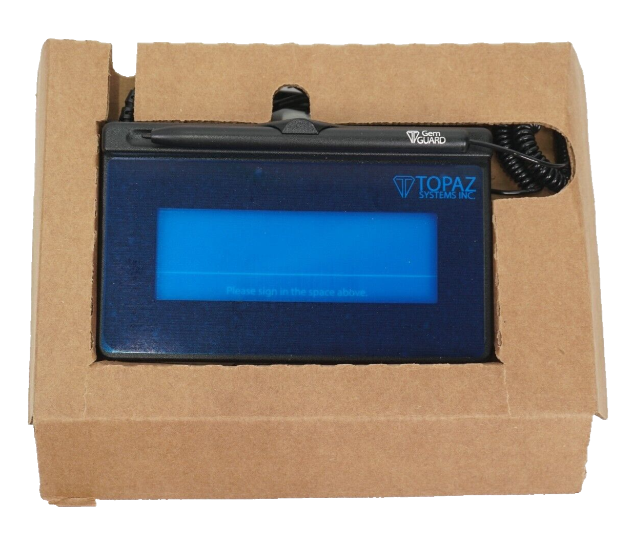 🔥Topaz SigLite 1 x 5 T-S460-HSB-R Signature Capture Pad w/ Stylus NEW ...