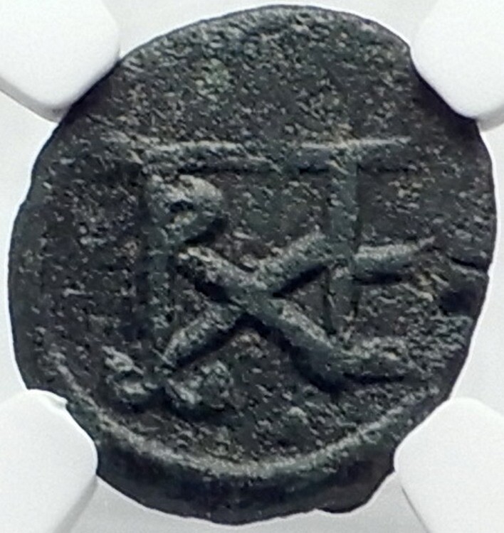 JUSTINIAN I the GREAT Authentic Ancient 527AD Byzantine Cherson Coin ...