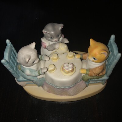 Schmid Kitty Cucumber Tea For Two Music Box | eBay