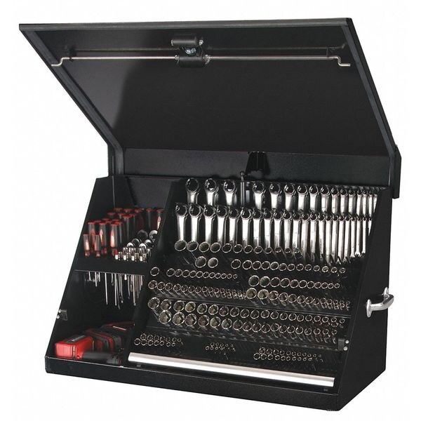 Montezuma Xl450b Crossover Triangle Tool Box, Black, Steel, 36 In W X ...