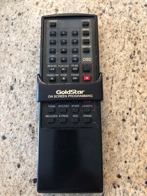 Mint GoldStar On Screen Programming TV /VCR Remote Control | eBay