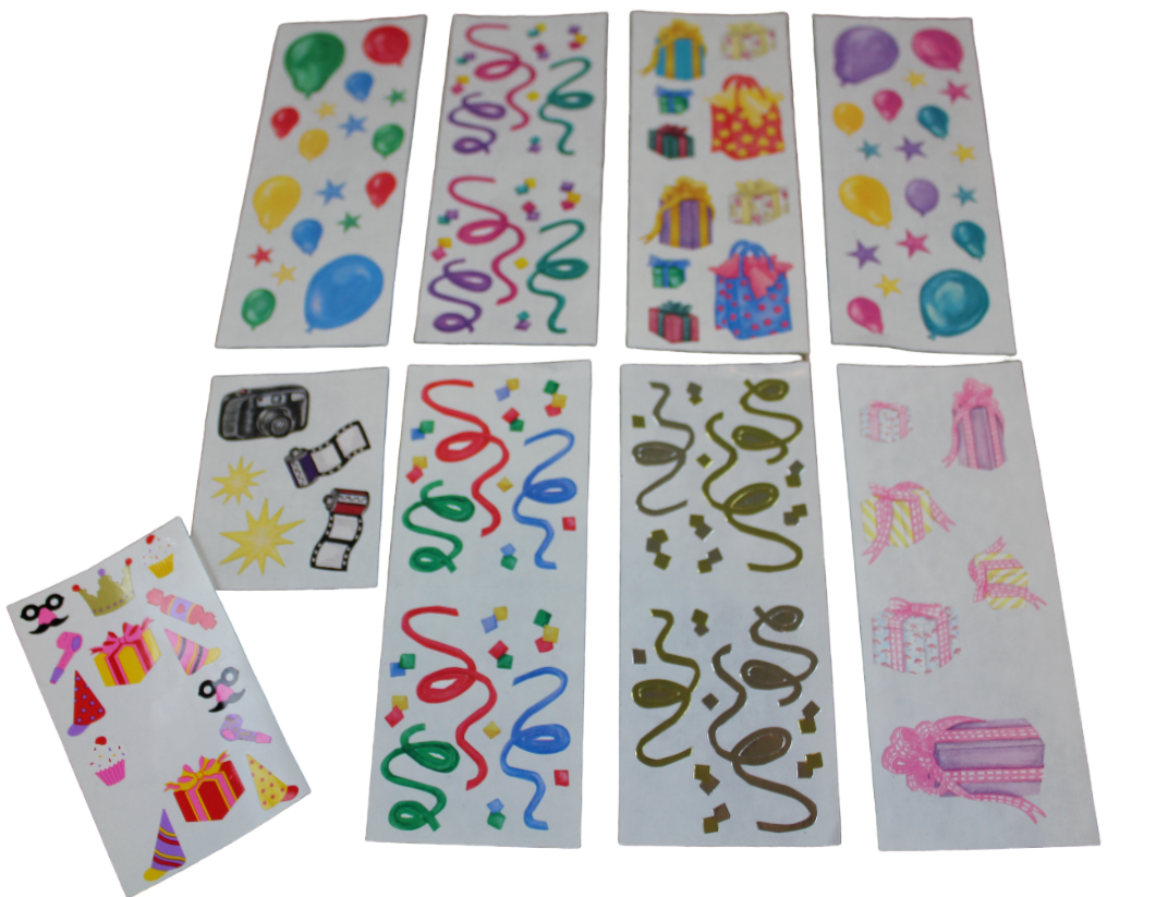 Vintage Creative Memories Party Scrapbook Stickers Lot Balloon Present ...