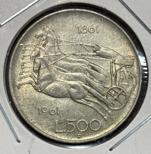 1961 Italy 500 Lire Unification Centennial 0.835 Silver Coin | eBay