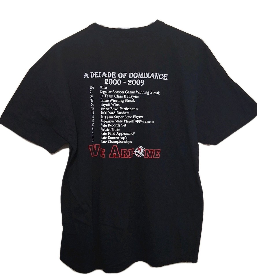 McCook Bison Men's Large Short Sleeve T Shirt Black | eBay