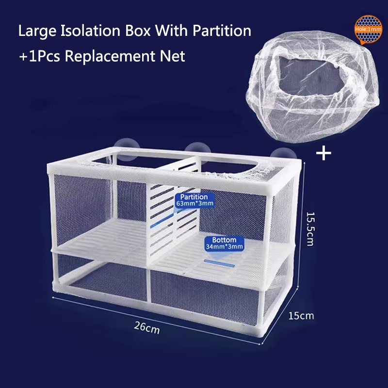 Plastic Aquarium Fish Breeding Isolation Box Fish Tank Aquarium Breeder ...