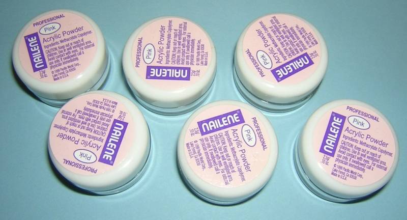 NEW: FINGERNAIL SUPPLIES, 6 ACRYLIC POWDER, By Nailene | eBay