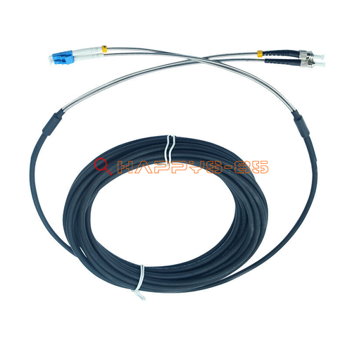 200M Outdoor Field Fiber Patch Cord LC to ST UPC Single-Mode SM Duplex ...
