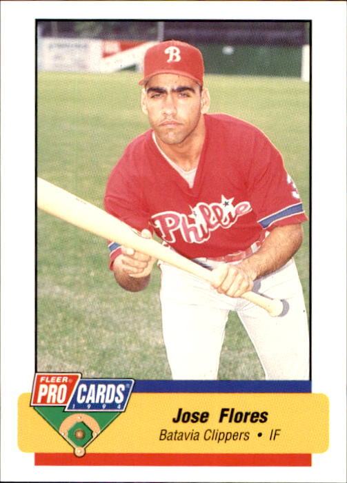 1994 Batavia Clippers Fleer/ProCards #3452 Jose Flores New York NY ...