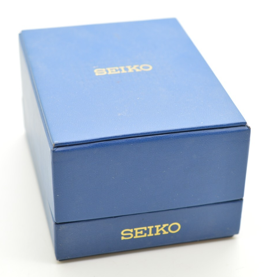 SEIKO Empty Watch Box Blue Presentation Watch Bracelet Case SNDY16 ...