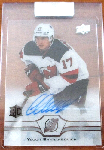 2020-21 UD Clear Cut Yegor Sharangovich Autograph #CC-YS Calgary Flames ...
