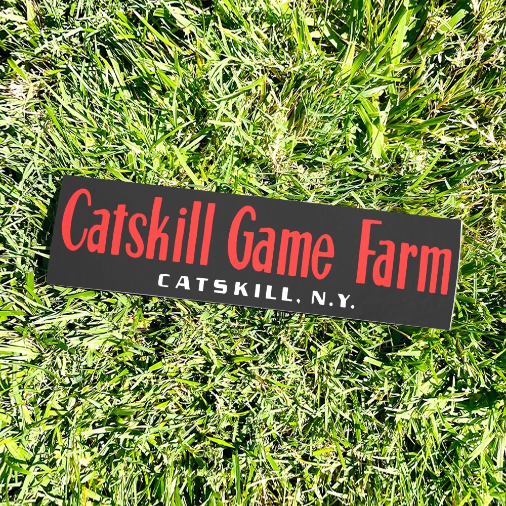 CATSKILL Game Farm Bumper Sticker - Tourism USA Vintage Style - Vinyl ...