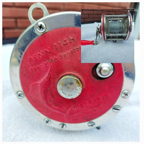 Penn 114H Special Senator 6/0 Fishing Reel High Speed Red Vintage | eBay