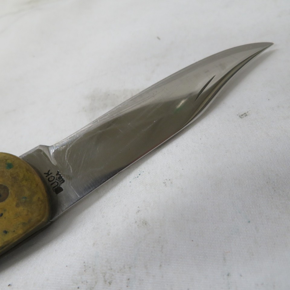 Buck 100 Hunter Third Version 2 Line Inverted 2 Pin Handle Pre 1967 | eBay