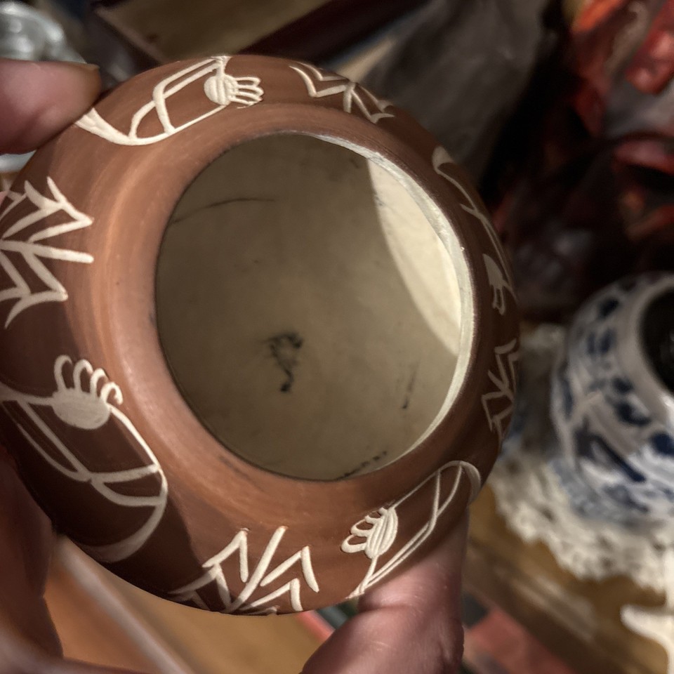 Vintage Indian Navajo Pottery Vase Beautiful Small Vase | eBay