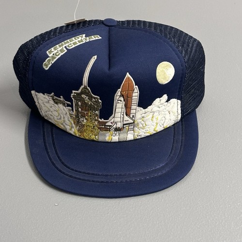Vtg 1986 NASA Hat Kennedy Space Center Ball Cap w Pin Challenger ...