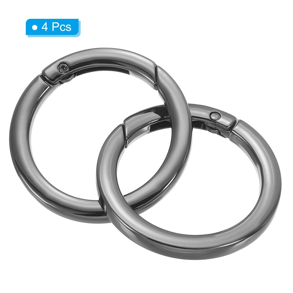 4Pcs 41mm Flat Trigger Spring O Rings Clasp Clip Snap Spring Keyrings ...