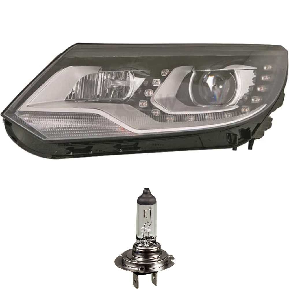 Bi Xenon Phare Droit Pour VW Tiguan Année 11->> L E D Hella D3S/H7 ...