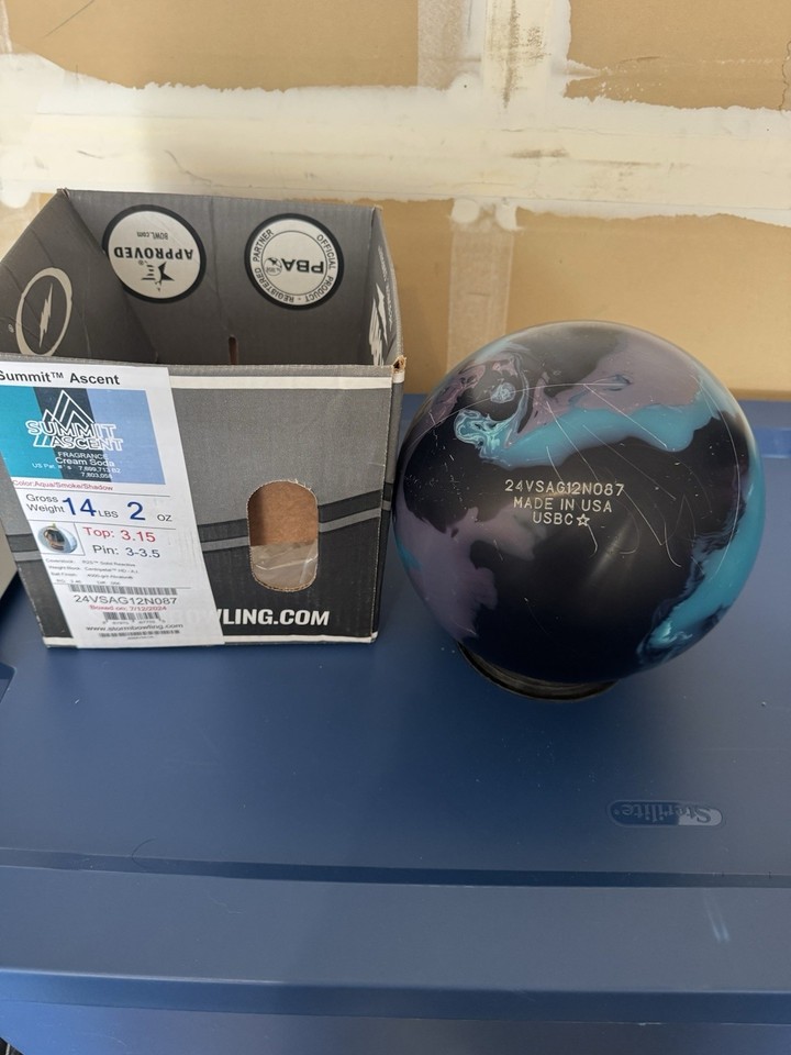 USED 14lbs STORM SUMMIT ASCENT BOWLING BALL | eBay