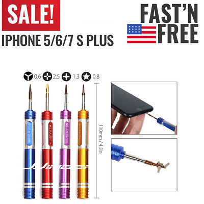 Phone Repair Opening Tools Kit Screwdriver Set iPhone 4 5 6 7 S Plus ...