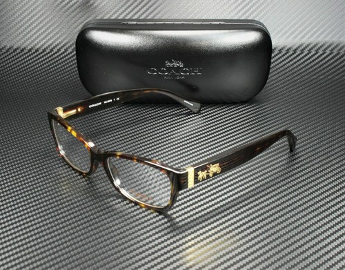 COACH HC6078 5120 Dark Tortoise Rectangle Women's 52 mm Eyeglasses | eBay