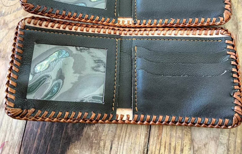 Cowboy Carved Wallet Handmade Western Cowboy Wallet Mens Bifold Wallet ...