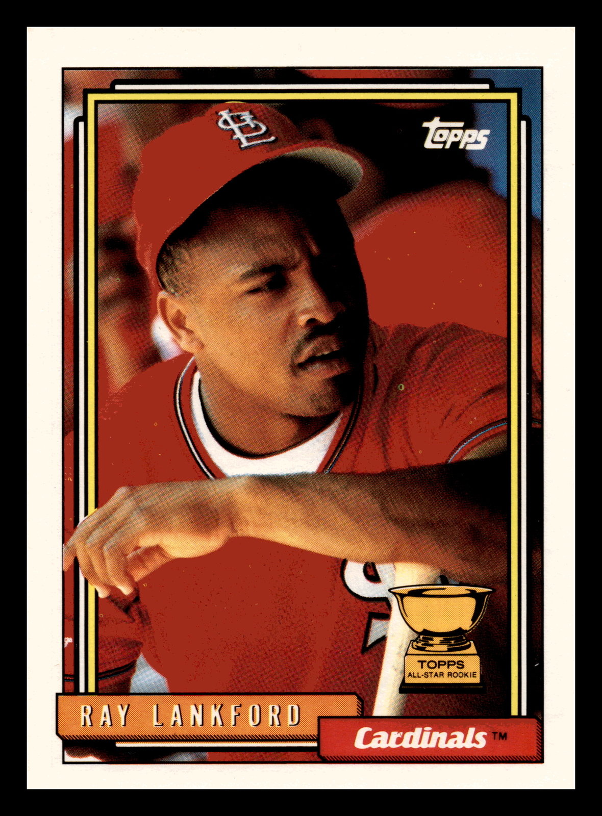 1992 Topps Ray Lankford All-Star Rookie Gold Cup Trophy #292 Mint | eBay