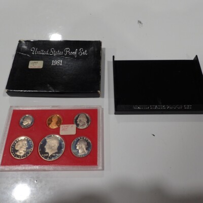 1981-S United States Mint Proof Set Type 2 - Clear "S" Original ...