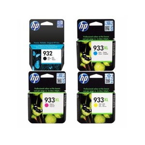 4 Genuine HP 932 933XL Ink Cartridges for OfficeJet 6100 6600 **BLACK ...