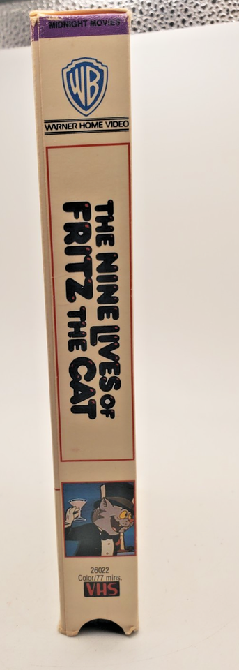 THE NINE LIVES OF FRITZ THE CAT- VHS-1974 Rare Cult Animation Film ...