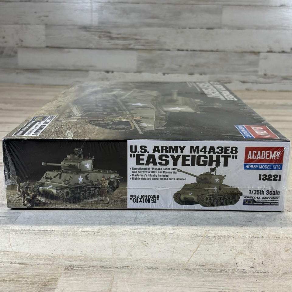 Academy M4A3E8 Easy Eight 1 35 Tank Model Kit 13221 MB Figures Sealed ...
