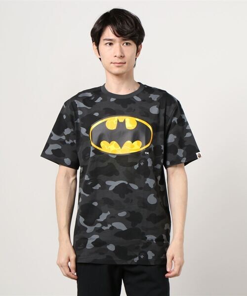 A Bathing Ape "Bape x DC Batman Color Camo Tee" Black 1H23-109-908 Size ...