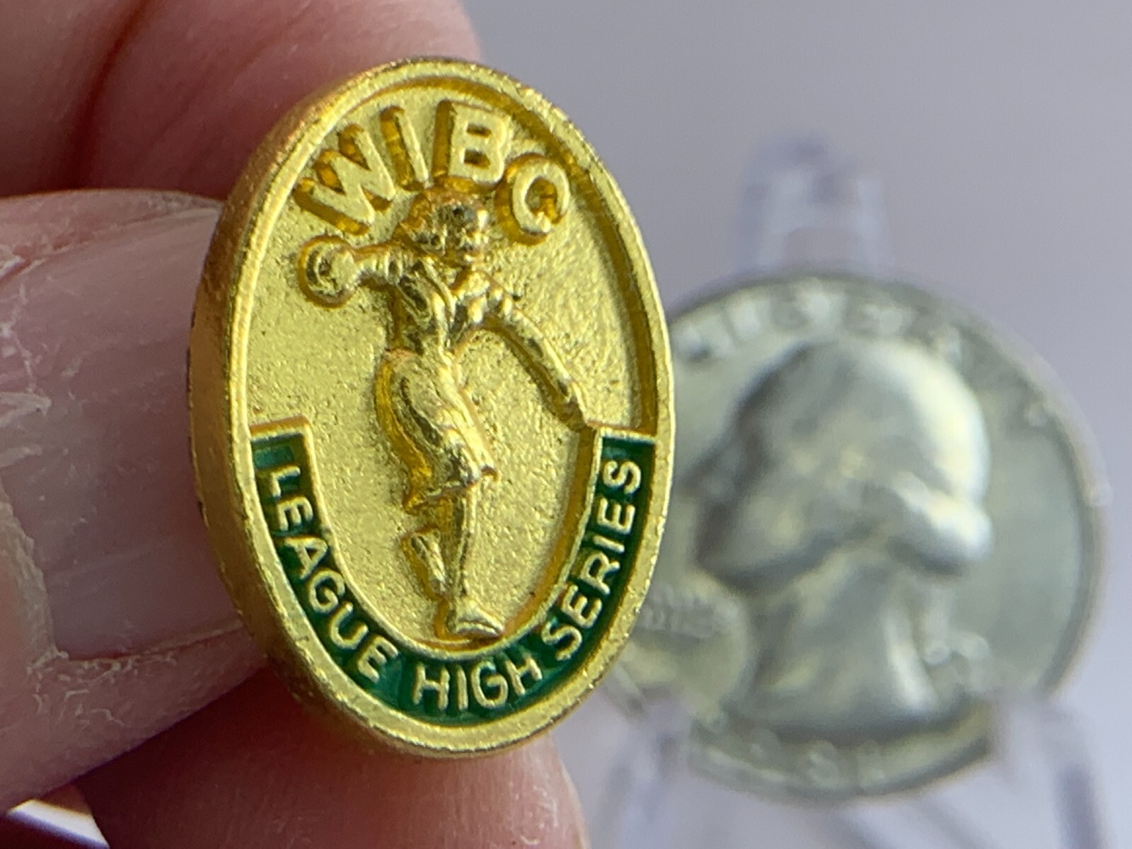 WIBC Womens Bowling League High Series Vintage Tack Pin T-4037 | eBay