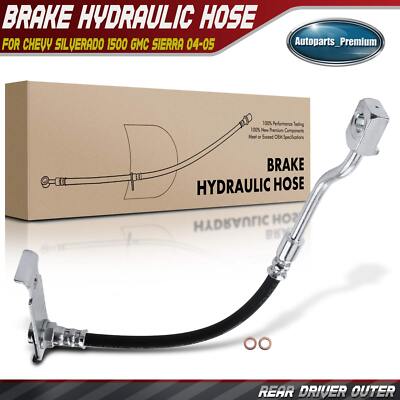 Rear Left Outer Brake Hydraulic Hose for Chevy Silverado 1500 GMC ...