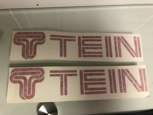 2pc TEIN RED 8" 12" 24" Vinyl Sticker Decal car truck window springs ...