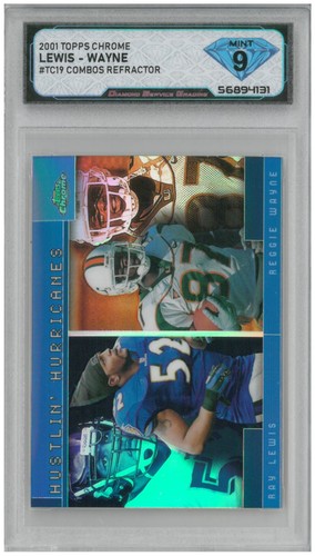 2001 Topps Chrome - Combos Refractor Ray Lewis, Reggie Wayne #TC19 (RC ...