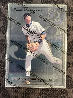1996 DONRUSS STEEL STATS Alex Rodriguez 8 OF 77 Seattle Mariners ...