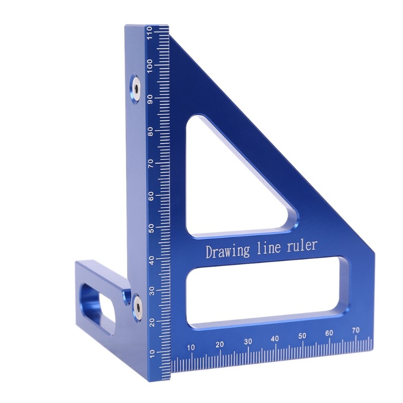 Woodworking Square Protractor Aluminum Alloy Miter for Triangle Ruler ...