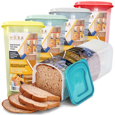Bread Keeper Loaf Bread Storage Container Bread Box Bread Dispenser ...