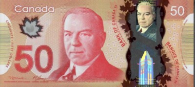 2012 UNC Canada $50. 3 Digit Radar Banknote # GHC5056505 Sign. Macklem ...