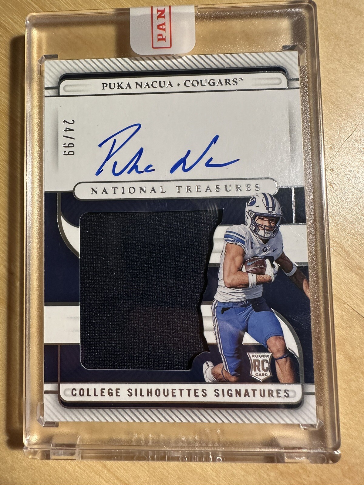 Puka Nacua BYU/Rams- 2023 Panini NT College Signatures RC PATCH AUTO ...