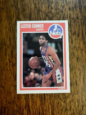 Lester Conner: New Jersey Nets #96 Fleer Basketball Card. | eBay